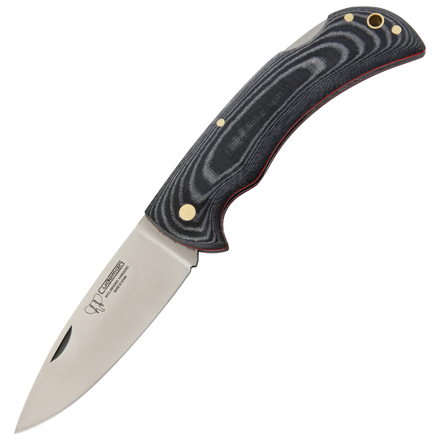 Shop Cudeman Lockback Hunter Black Micarta - Sharpgears