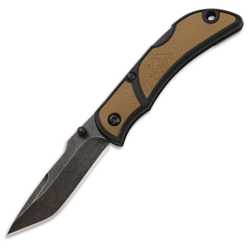Shop Outdoor Edge Small Chasm Lockback Brown - Sharpgears