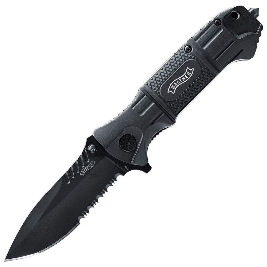 Shop Walther Black Tac Linerlock - Sharpgears
